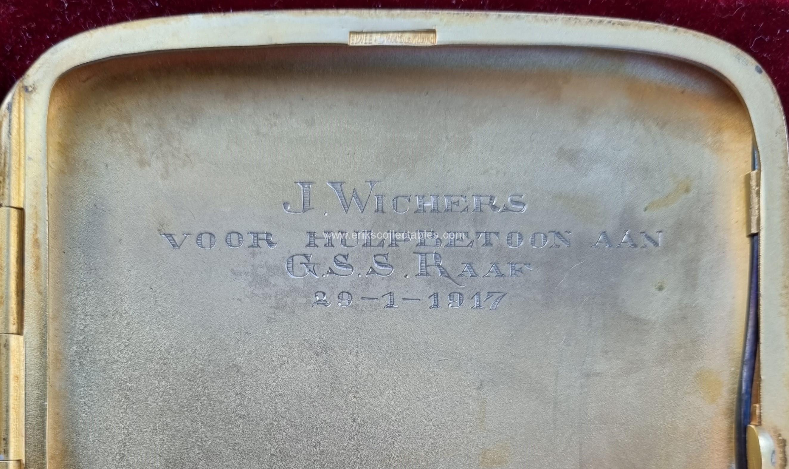 GSS Raaf en de SS Mossel, hulpbetoon beloond 1917, KPM Stuurman Wichers ...