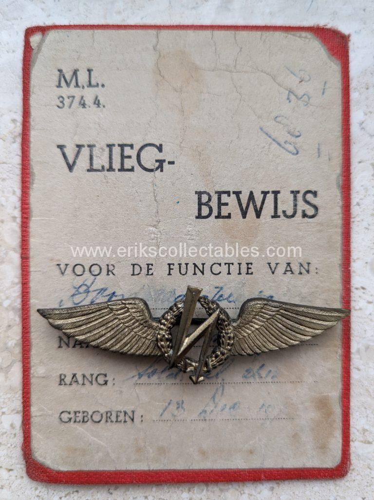 KNIL – Airforce Wings (ML KNIL) – Pieces of history – Erikscollectables